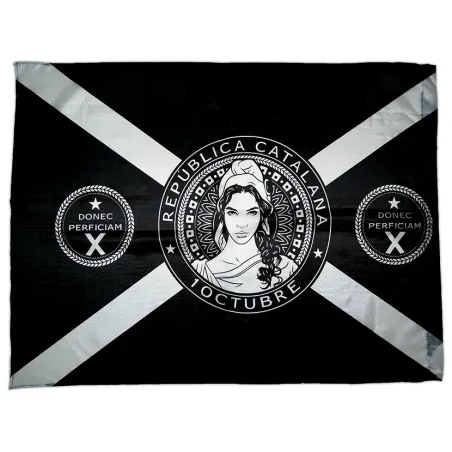 Bandera negre dona República catalana